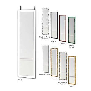 Mirrotek DM1448BLK Door Mirror, 13.7" x 48", Black