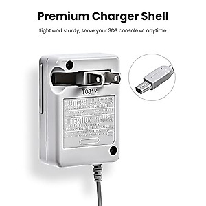 VOYEE 3DS Charger Compatible with Nintendo 3DS/ DSi/DSi XL/ 2DS/ 2DS XL/New 3DS XL 100-240V Wall Plug Adapter