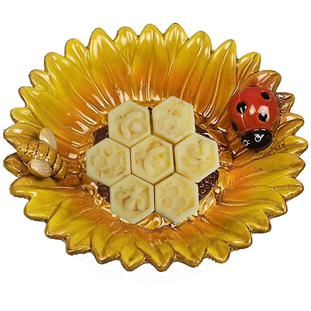 Honeycomb Honey Bee Baby Shower Favors - Birthday Party Goats Milk & Honey Scent Soaps Gender Reveal Party Pack of 20