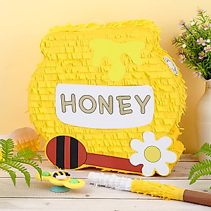 Deekin 3 Pcs Cute Piñata Set Include Piñata with Stick Eye Mask Large Piñata Money Piñata for Kids Music Science School Sports Bridal Shower Birthday Party Decorations Supplies