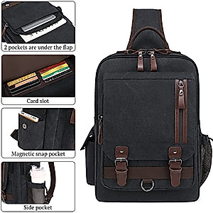 mygreen Sling Bags Chest Shoulder Backpacks, Sling Backpack Crossbody Messenger Bag Travel Outdoor Men Women Gray, XL