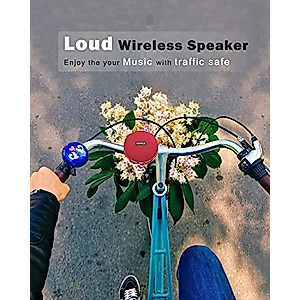 Inwa Bluetooth Speaker for Bike, Wireless Portable Shower Traveling Bike Speaker, Enhanced Bass, Built in Mic for Bicycle Riding, Sports, Pool, Beach, Hiking