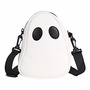 Juoxeepy Halloween Crossbody Bag Purse Halloween Ghost Purse for Women Girls Funny Ghost Crossbody Shoulder Bag