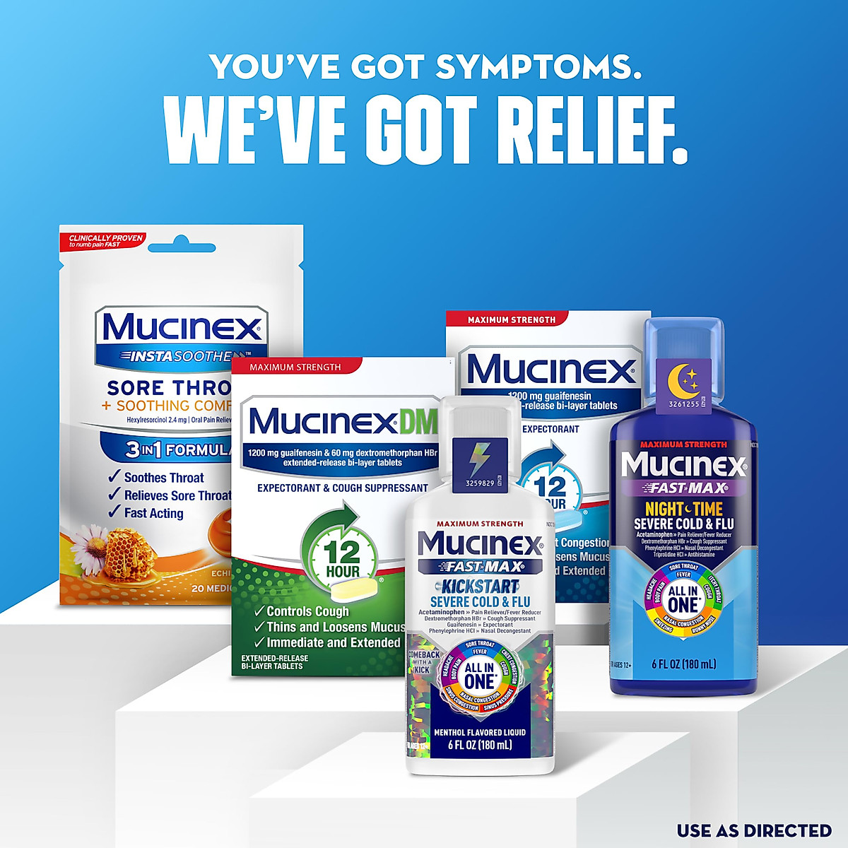 Mucinex 12 Hour 600 mg Guaifenesin Extended-Release Tablets for Excess Mucus Relief, Expectorant Aids Excess Mucus Removal, Chest Congestion Relief, 40 Bi-Layer Tablets