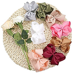 DED 20 Pieces Soft Elastic Nylon Headbands Hair Bows Headbands Hairbands for Baby Girl Toddlers Infants Newborns