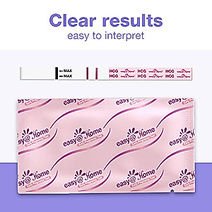 Easy@Home Pregnancy Test Strips Kit: 50-Pack HCG Test Strips, Early Detection Home Pregnancy Test EZW1-S:50