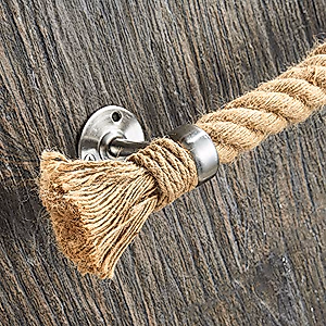YJ YANJUN Nautical Bathroom Decor - Rope Towel Racks for Bathroom Wall Mounted