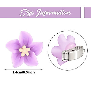 Paderison 20Pcs Flower Clips Purple Hair Accessories for Girls Rapunzel Hair Flowers floral hair pins Small Flower Hair Clips Braided Hair Clips Toddler Girl Hair Clips Flower Girl Wedding