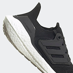adidas Women's Ultraboost 22 Running Shoes, Black/Black/White, 7.5
