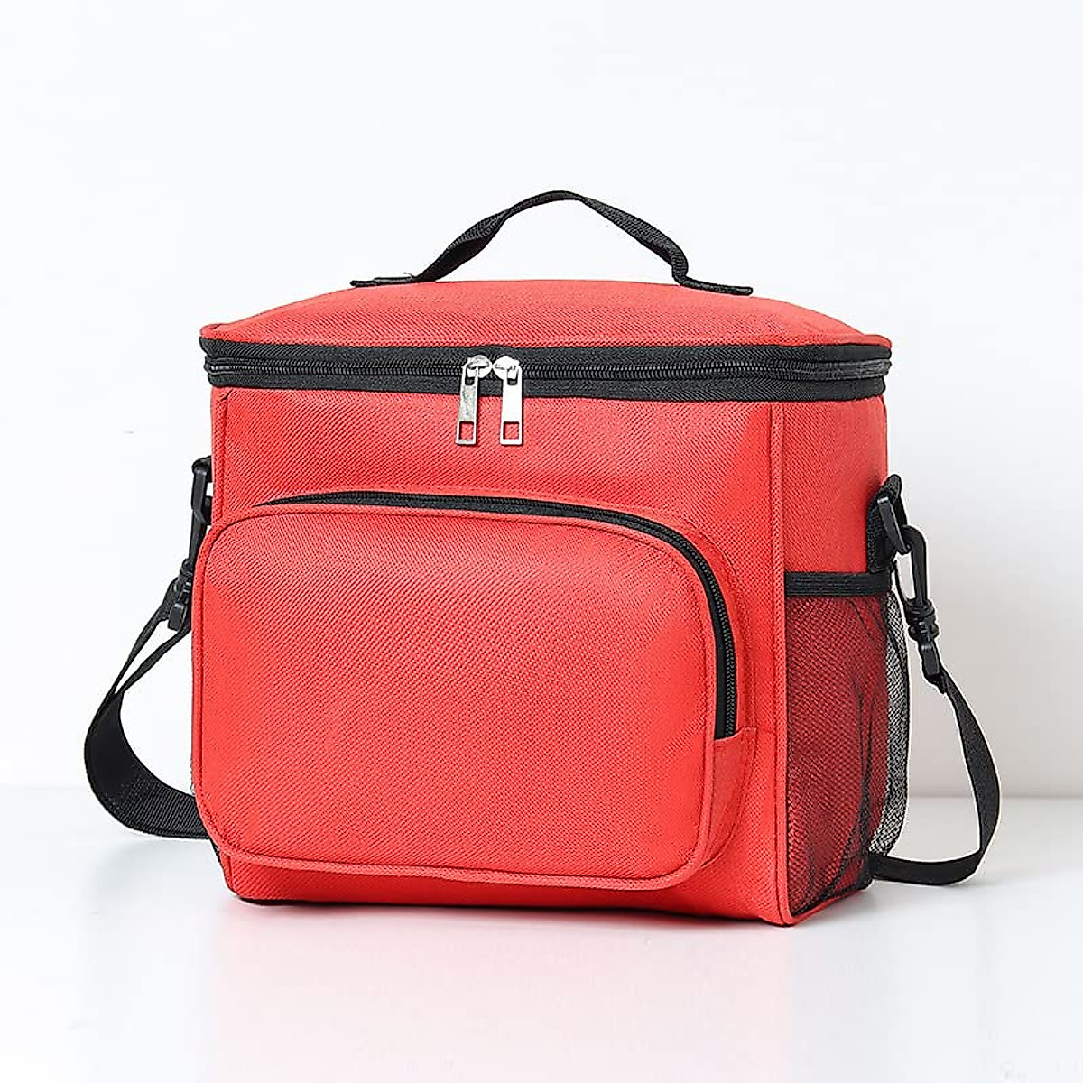 MTUERANC Lunch Bag Bento Bag Women/Men Insulated Lunch Box Lunchbox, Adults Lunch Tote, Reusable Leakproof Bento Box Cooler Bag with Adjustable Shoulder Strap for Work Office Picnic(Red)