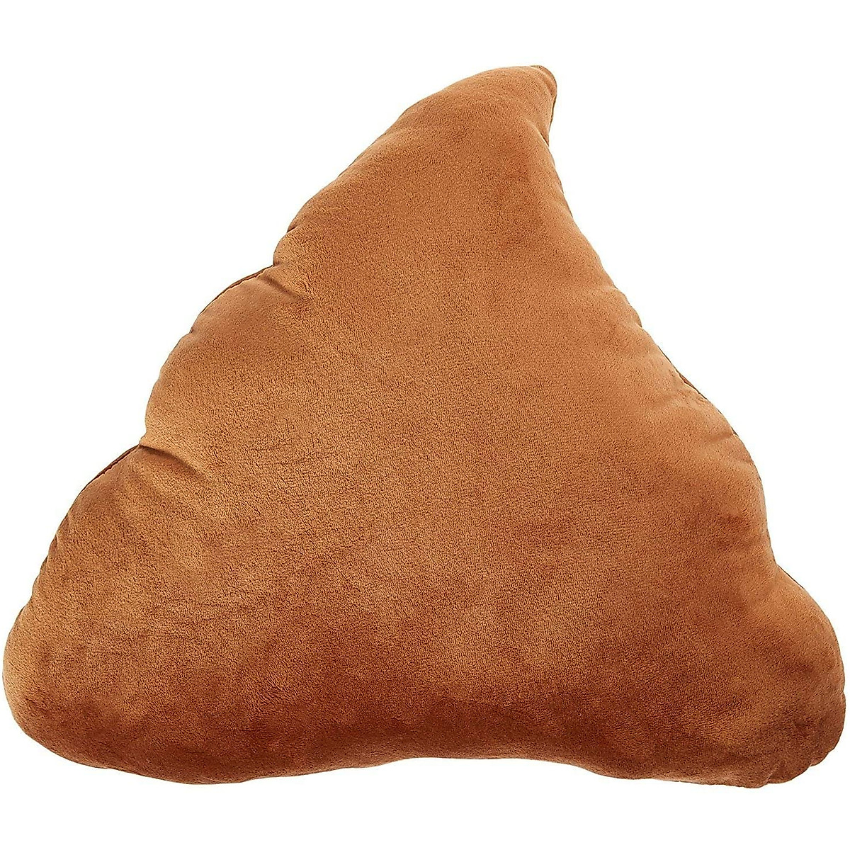 HongMall Cute Plush Poop Pillow Cushion Toy Throw Pillows Gift for Friends, Kids and Dogs, 13.8x13.8 Inch (Brown)