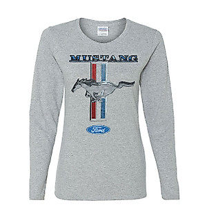 Ford Mustang Classic Women's Long Sleeve T-Shirt Grey Small