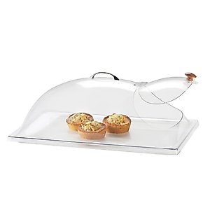 Cal-Mil 339-12 Clear Chafer Cover with Door, 12" Width x 20" Depth x 7" Height, Clear