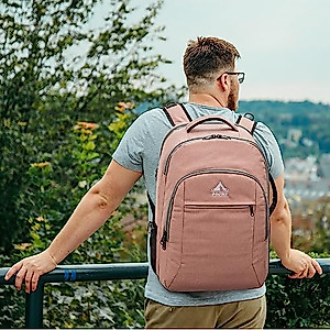 G4Free Travel Backpack For Women Men 40l Carry On Waterproof Large 17inch Laptop Backpack For Traveling On Airplane, College Bag Casual Daypack With 3 Packing Cubes For Weekender Business Hiking Pink