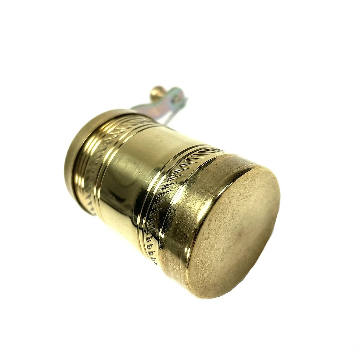 Small Pocket Pepper Mill 3 Brass Vintage Style