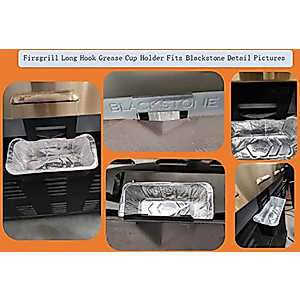 Firsgrill Professional Replacement Blackstone Griddle 17, 22, 28, 30 & 36 inches Grease Cup Foil Tray pan