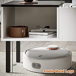 Koifuxii Coffee Table with Lift Top and Storage - White and Black Lift Top Coffee Tables for Living Room, Small Spaces - Lift up Coffee Table Wood, Metal Legs