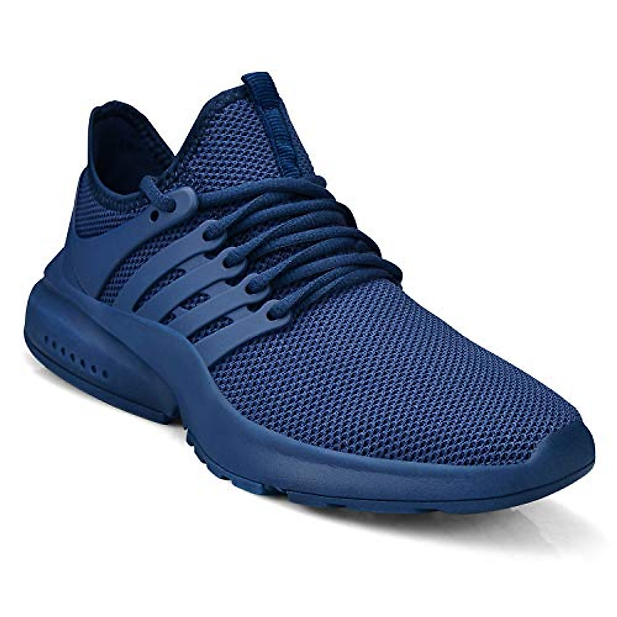 Biacolum Men's Sneakers Non Slip Shoes Walking Workout Tennis Running Shoes Ultra Lightweight Breathable Mesh Fashion Athletic Gym Jogging Sports Casual Training Outdoor Shoes Blue Size 9