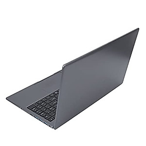 IPS Laptop, 12G LPDDR4 Quad Core 15.6in IPS Laptop Keyboard LED Backlight Fingerprint Reader for Office (12+256G US Plug)