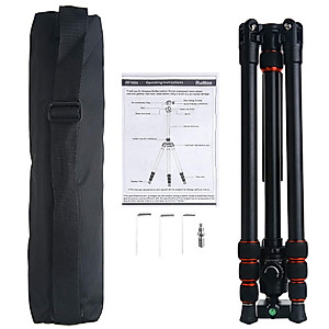 Tripod for Camera, 64" Camera Tripod Stand, DSLR Tripods & Monopods, Heavy Duty Travel Tripod for Binoculars Laser Level Spotting Scope Telescope, Professional Complete Tripod Units