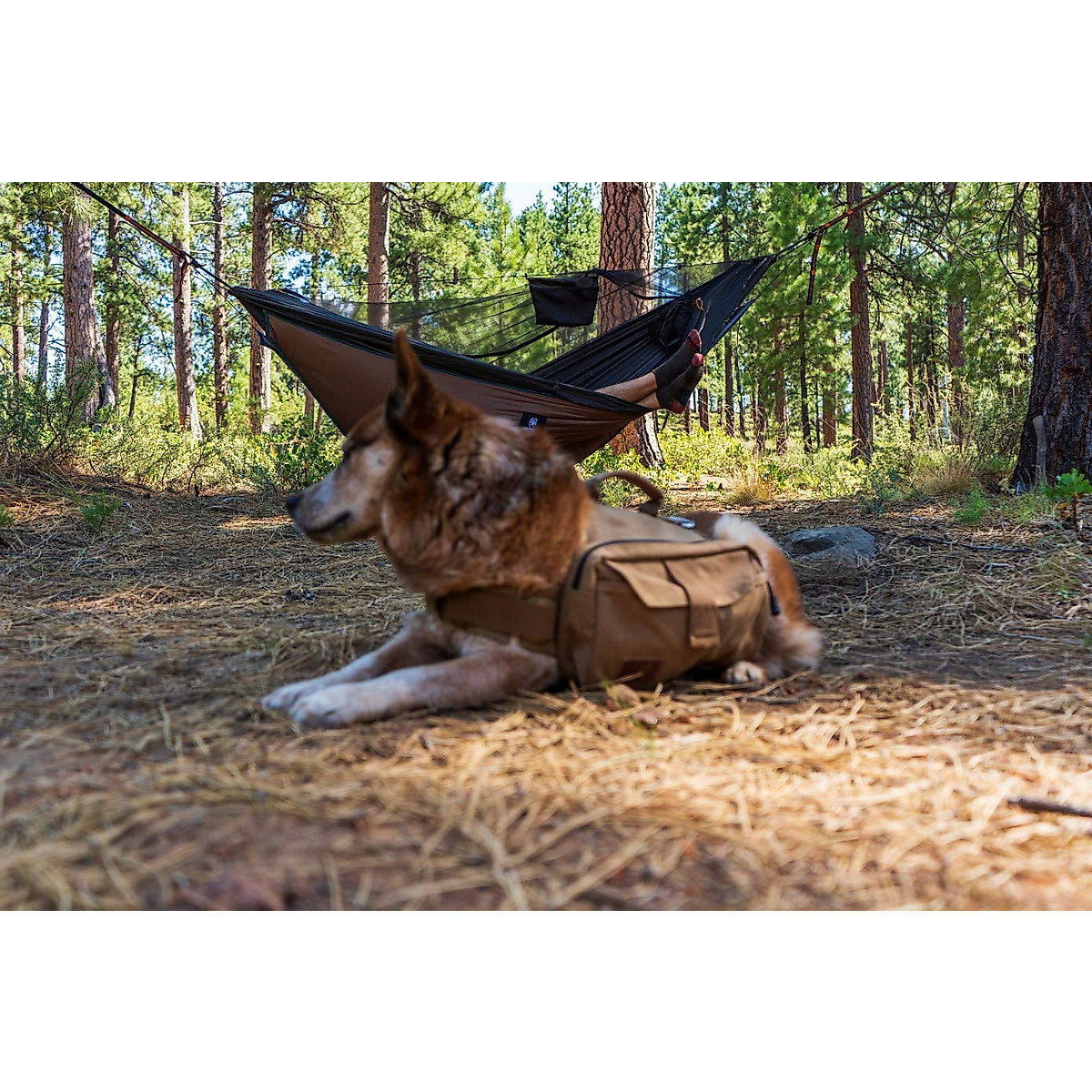 OneTigris Hideout Hammock Underquilt, Full Length Lightweight 4 Season Hammock Gear Underquilt for Hammock Camping Hiking Backpacking Travel Beach Backyard Patio Portable, Coyote Brown