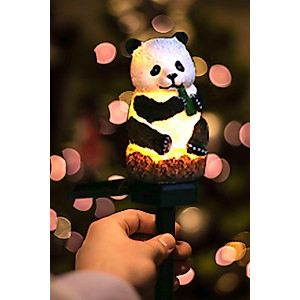 Animal Panda Decorative Garden Solar Light, Put in The Yard Light, as a Solar Stake Light able to Decorate The Garden