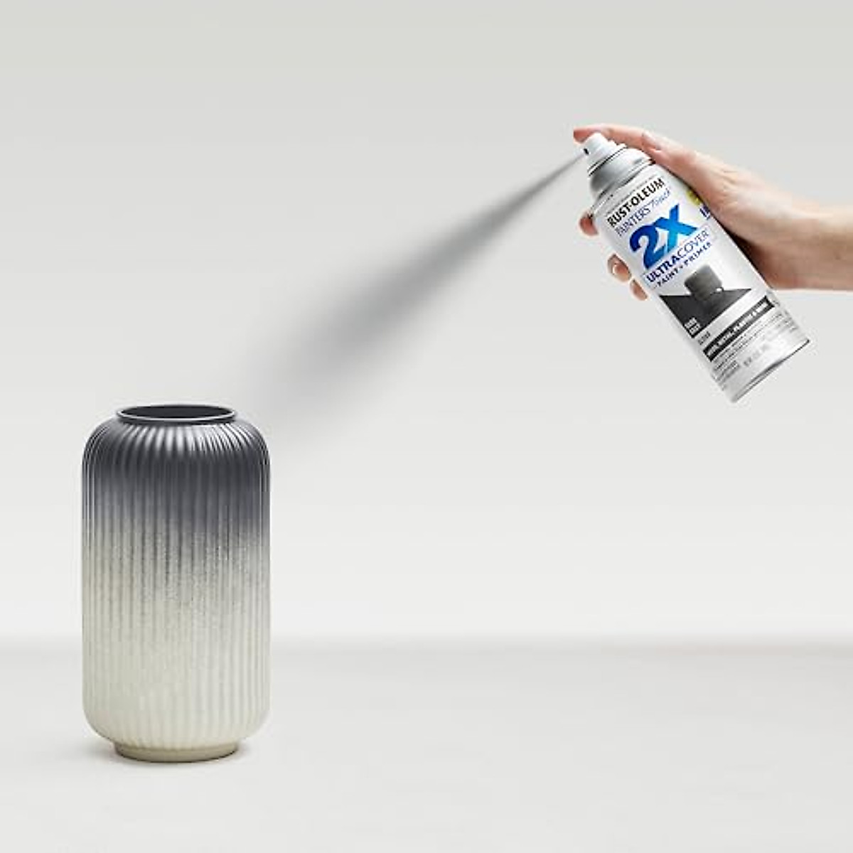 Rust-Oleum 334031-6PK Painter's Touch 2X Ultra Cover Spray Paint, 12 oz, Gloss Dark Gray, 6 Pack