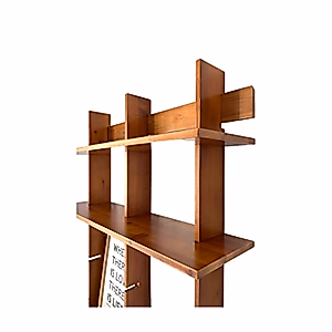 DOITYOURSHELVES Customizable Modular Designer Bookshelf. Floating Shelves or Book Shelves for Living Room or Home Office. Real Hardwood Wall Shelves Bookshelves Premium Hanging Shelf