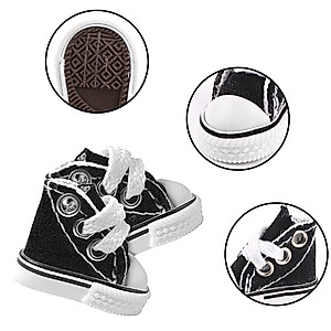 YUJUN 2 Pairs Mini Finger Shoes Fingerboard Skateboard Shoes Doll Mini Shoes Keychains Sneakers for Finger Breakdance Birds (2 Colors)