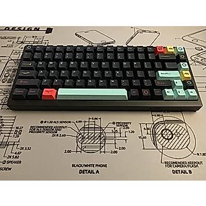 108 + 21 keycap Set, Dye-Sublimation PBT Keycaps, Cherry Profile Custom Keycaps for DIY Cherry MX Mechanical Gaming Keyboards, Metropolis.