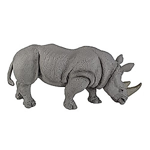 Safari Ltd. White Rhino Toy Figurine - Realistic, Hand-Painted 5.75" Model Figure - Safe, Educational Toy for Boys, Girls & Kids Ages 3+