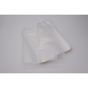 Cookie Bags 5"x7", 100Pcs Heat-sealable Frosted Semi Clear Cellophane Treat Bags Semi-Sealed
