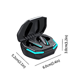 5.2 Wireless Bluetooth Headset Dedicated to Esports, in-Ear Waterproof, Low Latency, Noise Reduction, Binaural Stereo Hd Call,for Sports Running Office and Esports