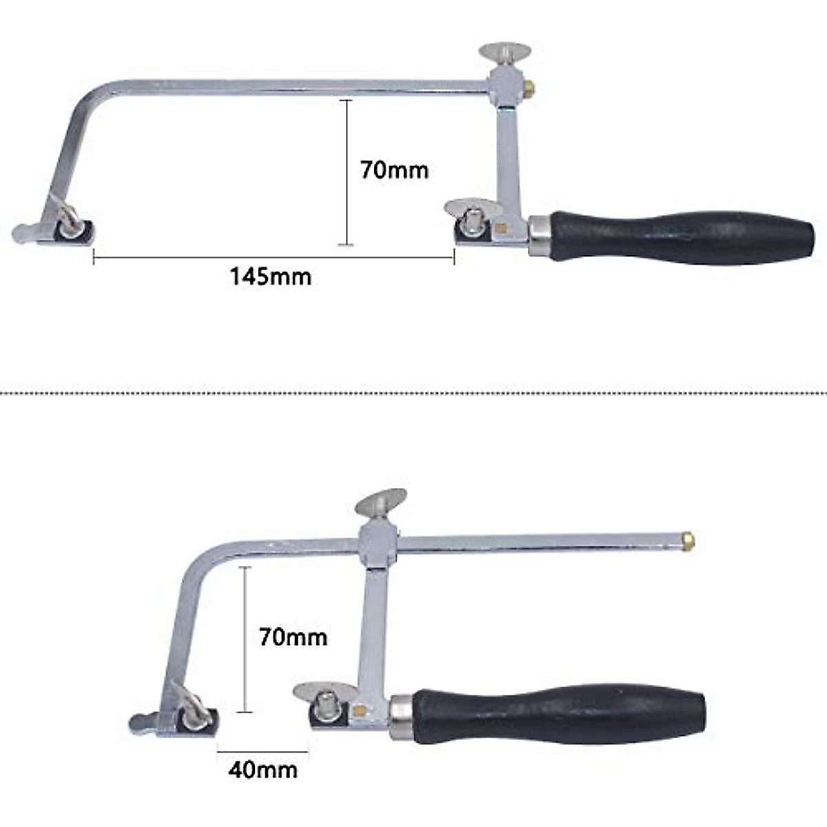 NIUPIKA Jeweler's Saw Frame Adjustable with 144 Blades Professional Jewelry Making Kit