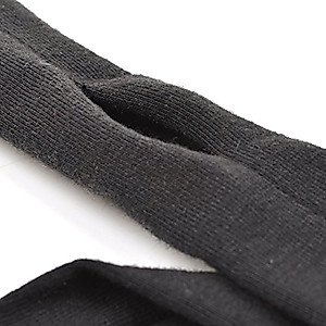 Cosmos Pack of 2 Black Soft Cotton Headset Cover/protector/sleeve for Lg Tone + Hbs-730 Stereo Wireless Bluetooth Headphone