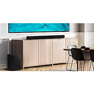 SAMSUNG HW-B550/ZA 2.1ch Soundbar w/Dolby Audio, DTS Virtual:X, Bass Boosted, Subwoofer Included, Adaptive Sound Lite, Bluetooth Multi Device Connection, Wireless Surround Sound Compatible, 2022