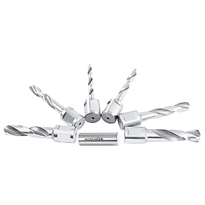 Accusize Industrial Tools 6pcs/Set H.S.S. Fully Ground Drill Sets with 3/4" Weldon Shank, 2inch Cutting Depth, 0519-5002
