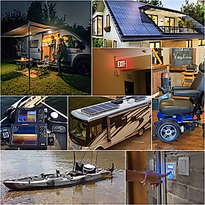 Weize 12V 100Ah LiFePO4 Lithium Battery, Built-in Smart BMS, Low Temperature Protection Group 31 Deep Cycle Battery for Trolling Motor, RV, Solar, Marine, Camping and Off Grid Applications