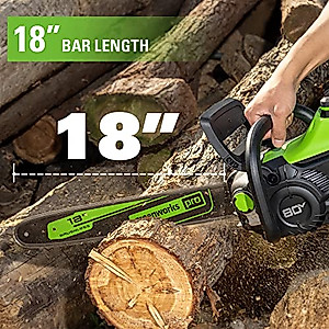Greenworks 18-Inch Chainsaw Bar & Chain Combo 2904102