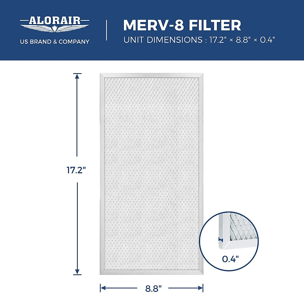 ALORAIR MERV-8 Filter Replacement Set for Basement Dehumidifiers Sentinel HD55,Sentinel HDi65(4 Pack)