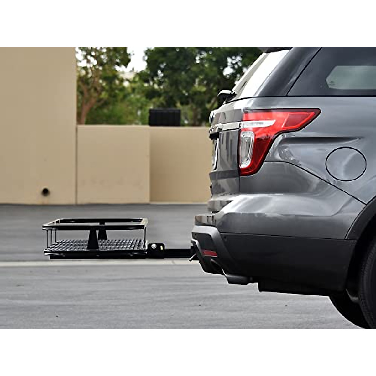 Armordillo 8719565 59" Mesh Foldable Rear Hitch Cargo Basket Universal Fits 2-Inch Receiver Tube Trailer Hitch