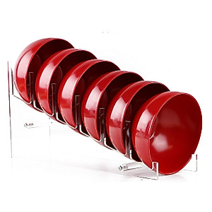 Calypso Basics by Reston Lloyd Melamine Bowl, Set of 6, Red