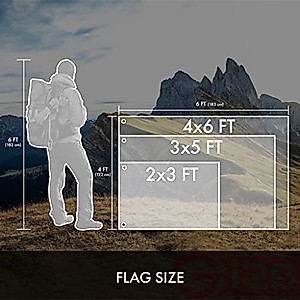 G128 American USA Flag | 3x5 Ft | Double ToughWeave Series Double Sided Embroidered 210D Polyester | Country Flag, Embroidered Stars, Sewn Stripes, Indoor/Outdoor, Brass Grommets, Heavy Duty, 2-ply