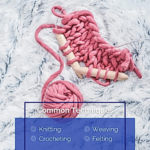 Revolution Fibers | Premium Super Bulky Merino Yarn | 100-Grams of 100% Wool Yarn Chunky Weight, Thick Wool Yarn for Knitting, Crochet, Baby Blanket, Dyed, Felting, Weaving, Lavender Purple