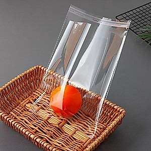 Keoferlo 3½ x 5-inch Small Cookie Cellophane Bags Self Adhesive Sealing Cellophane Bags Clear Resealable Celophan Treat Goodie Bags for Cookie Candy (200ct)