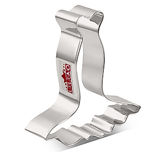 LILIAO Wedding Dress Cookie Cutter for Wedding/Engagement - 4 x 4.3 inches - Stainless Steel