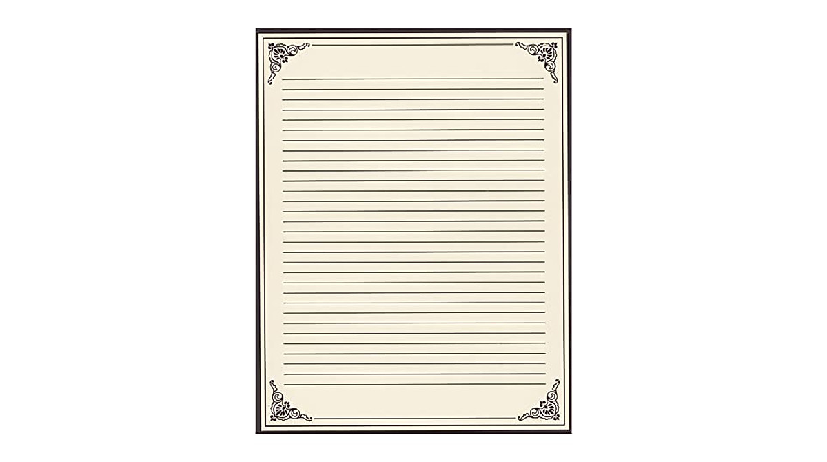 96 Sheets Vintage Lined Writing Paper – Elegant & Functional