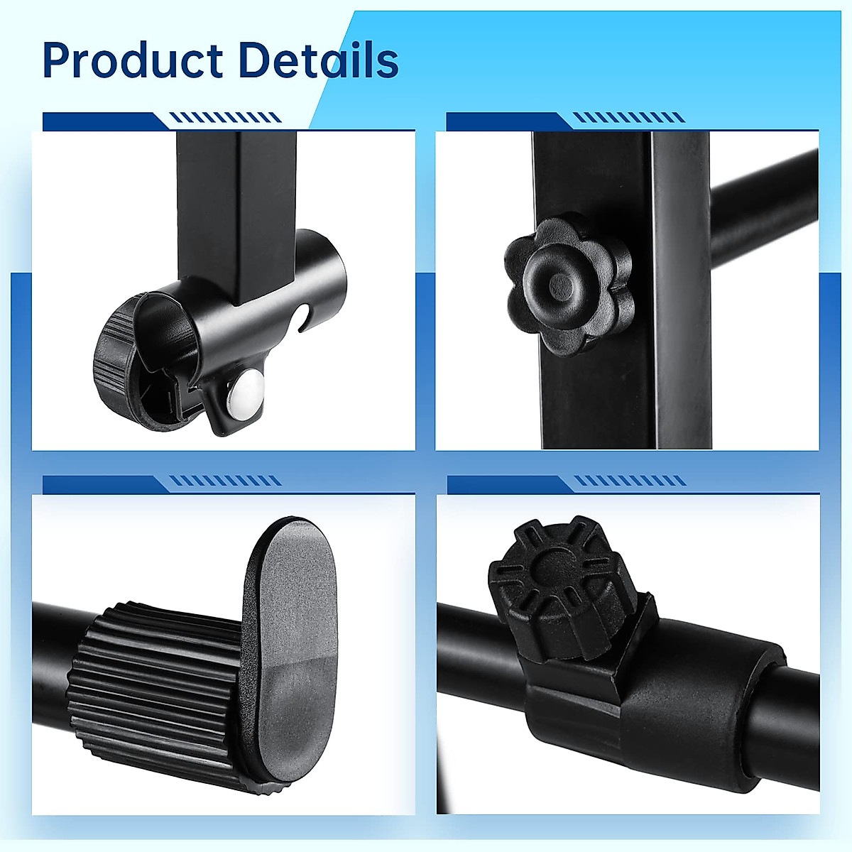 Anjetan Second Tier Keyboard Stand, Extension Adapter for Keyboard Supports with Adjustable Width, Universal Iron Extension Stand for Electronic Organs