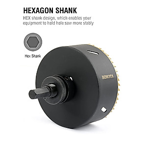 BINOTA M42 Bi-Metal Hole Saw, 102mm-4", for Metal, Wood, Plywood, PVC, Gypsum, Composite, Stainless Steel Plate