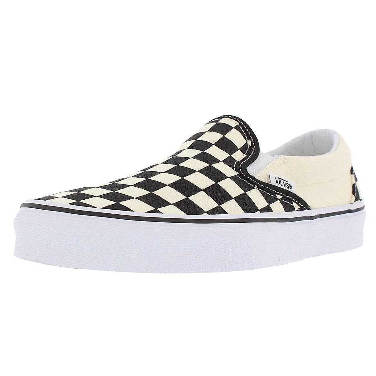 Vans Classic Slip On Black Off White Checkerboard VN-0EYEBWW Mens US 8